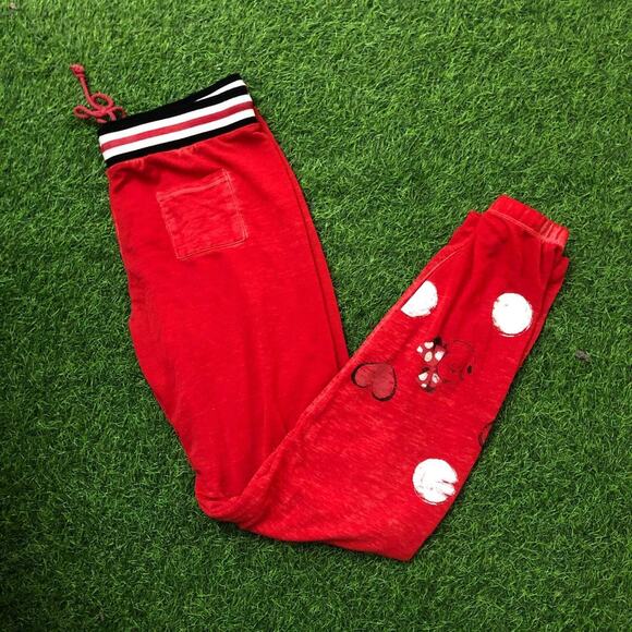 Disney | Pants & Jumpsuits | Womens Retro Red Disney Minnie Mouse ...